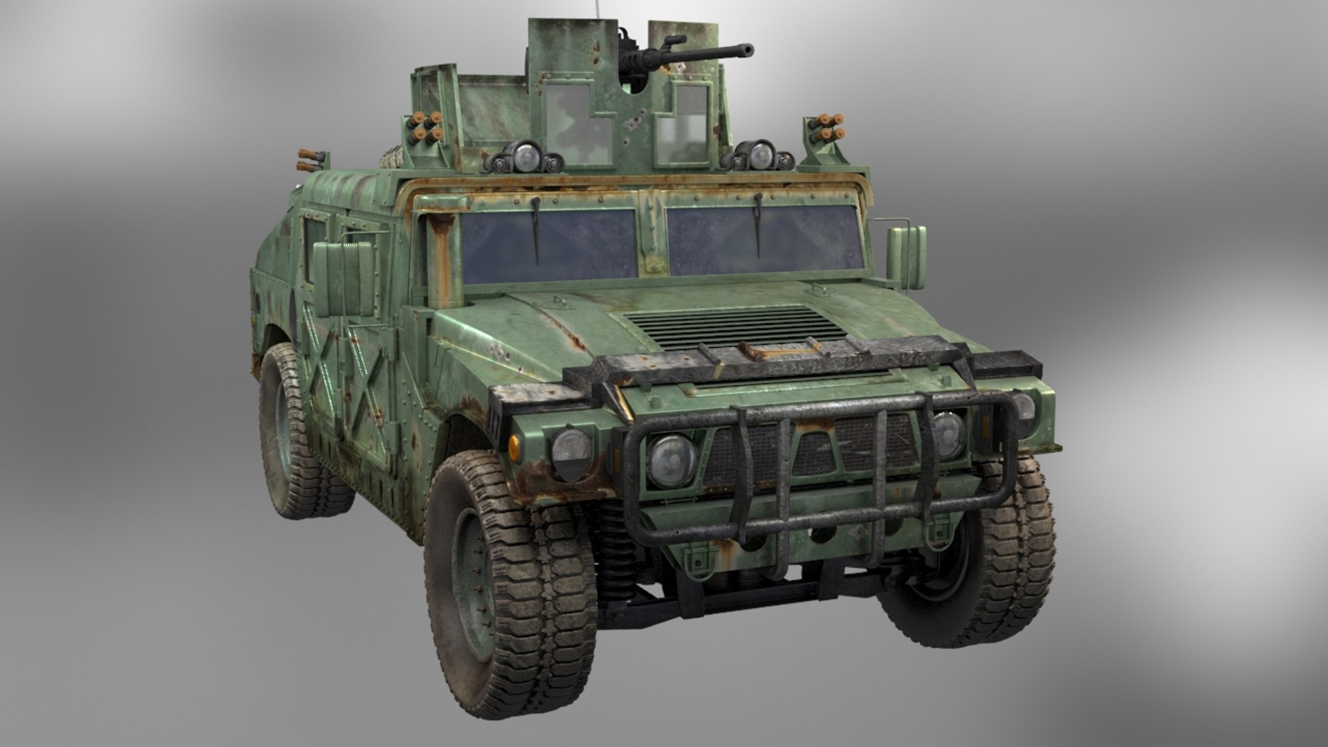 3d Military Hummer Model
