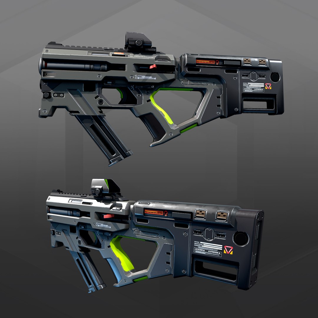 6 Sf Weapons Pack 3D Model - TurboSquid 1318462