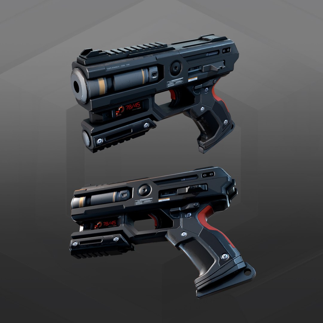 6 Sf Weapons Pack 3D Model - TurboSquid 1318462