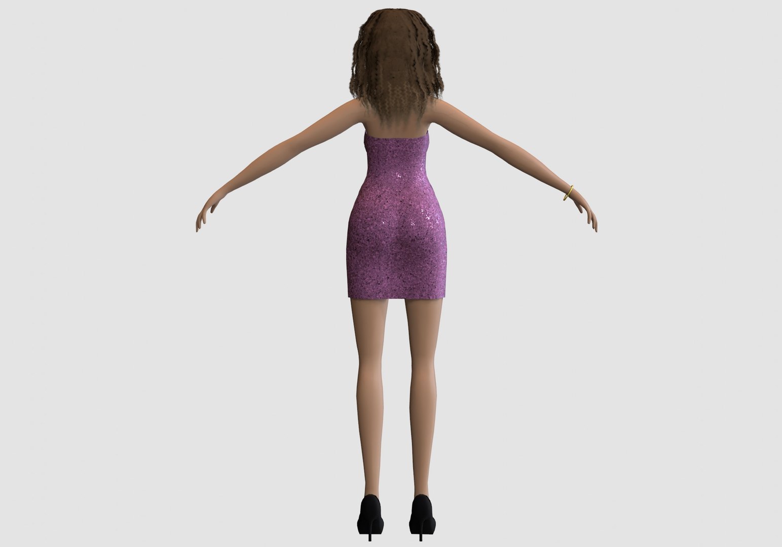 Pretty Party Woman 3D Model - TurboSquid 1906345