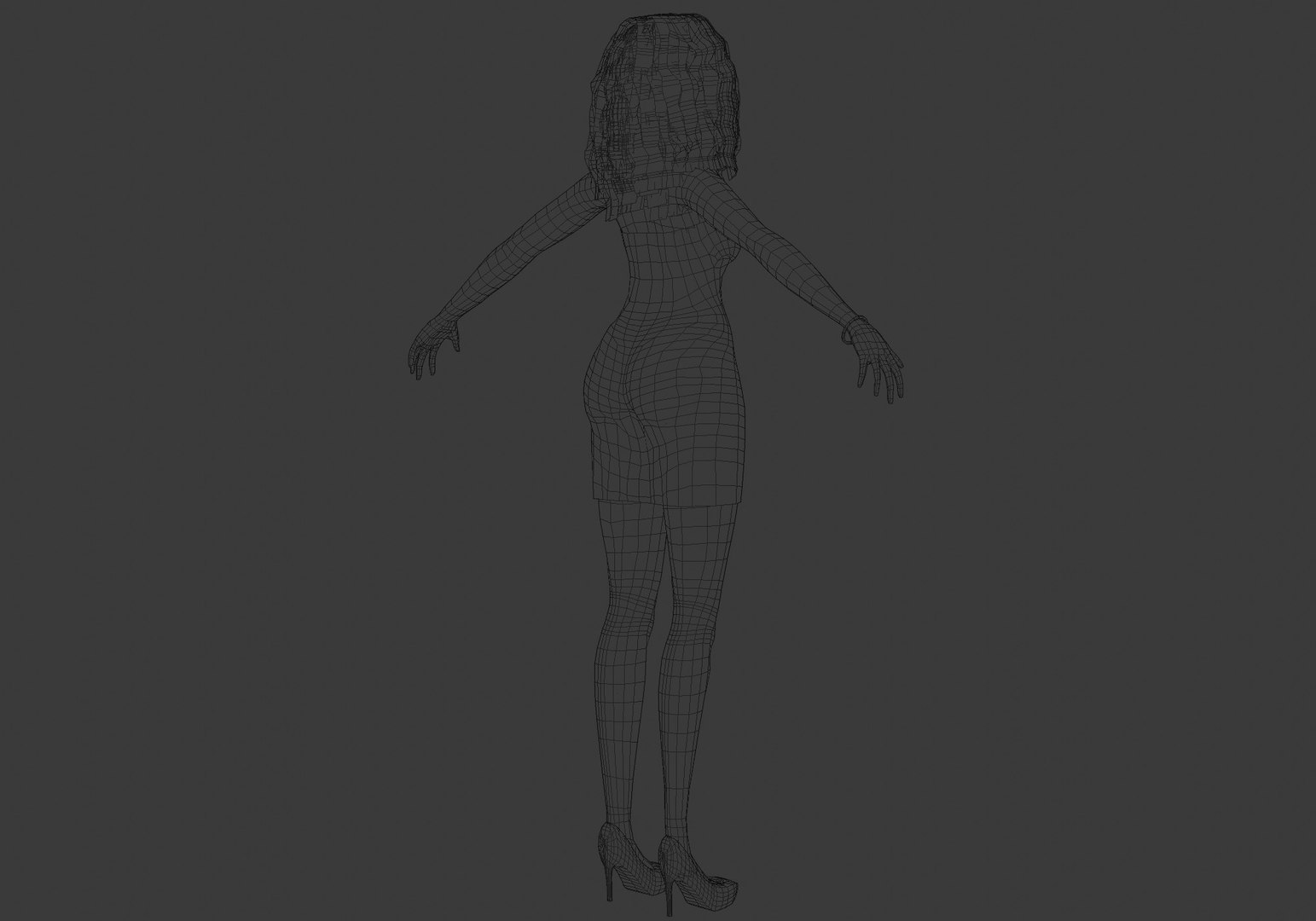 Pretty Party Woman 3D Model - TurboSquid 1906345