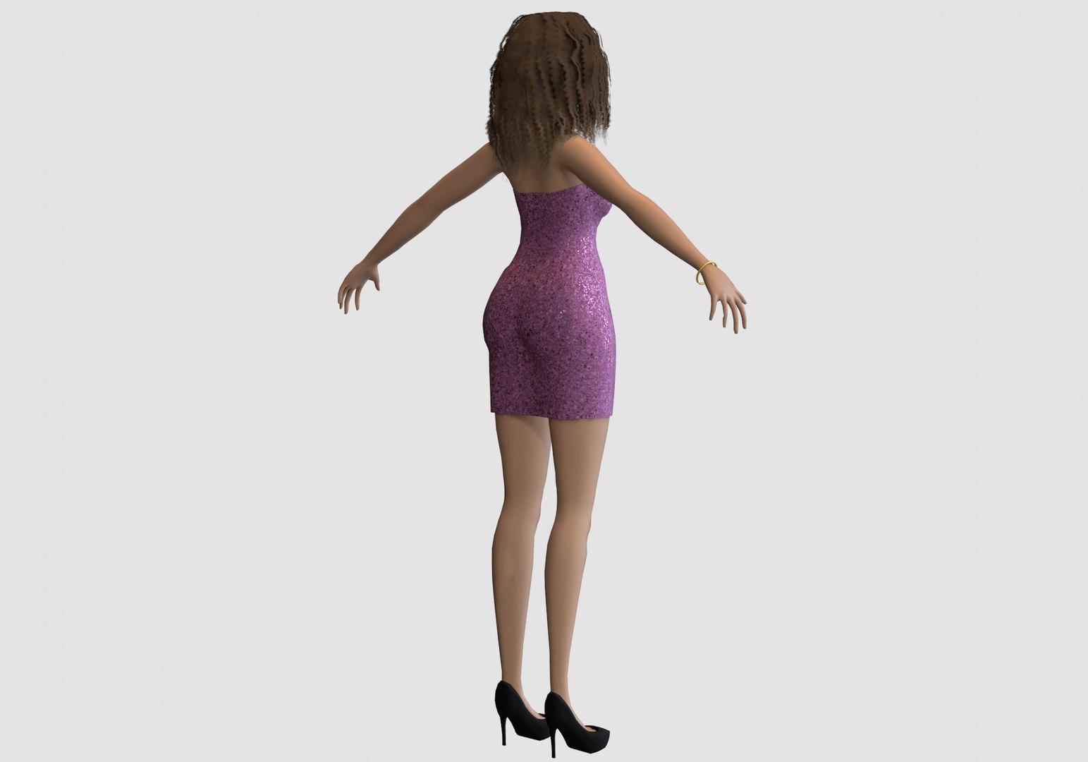Pretty Party Woman 3D Model - TurboSquid 1906345