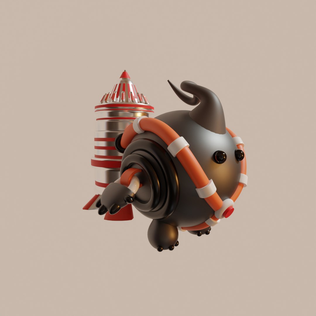 Cutie Robot Charactert Model Turbosquid 2157152