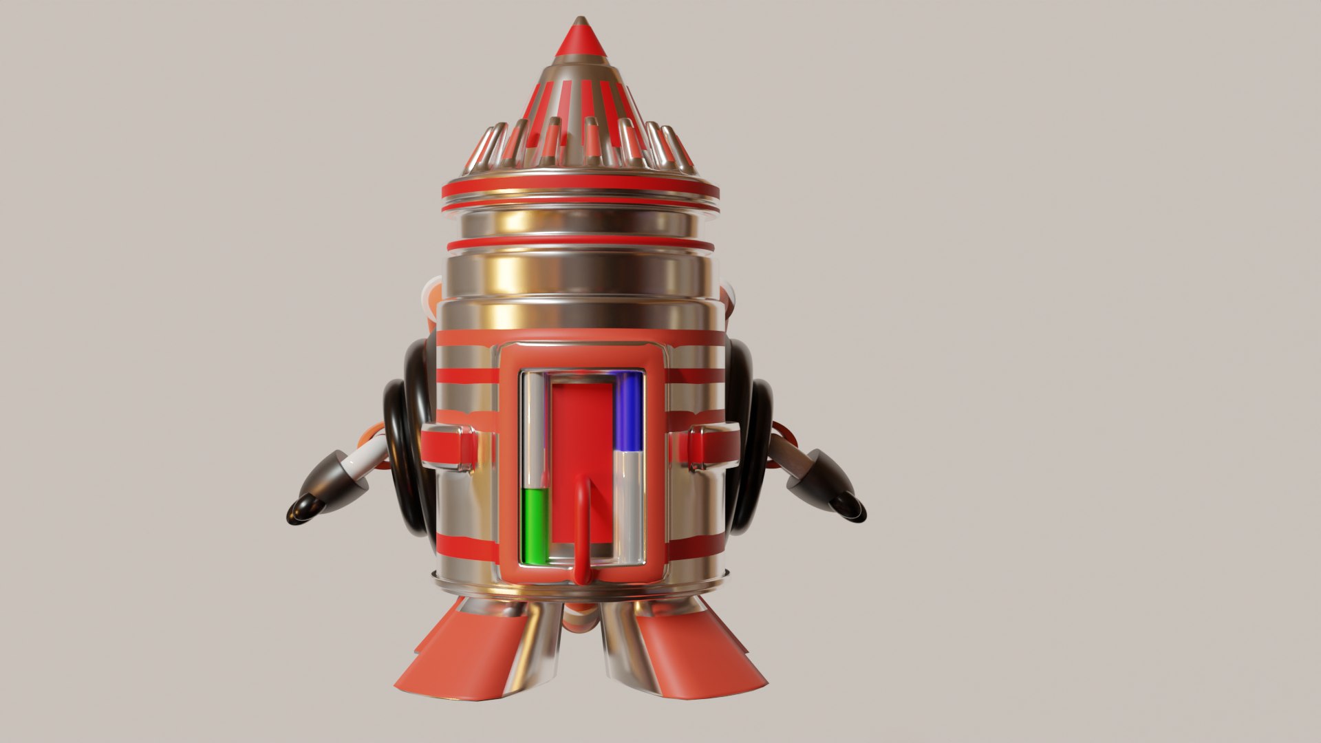 Cutie Robot Charactert Model Turbosquid 2157152