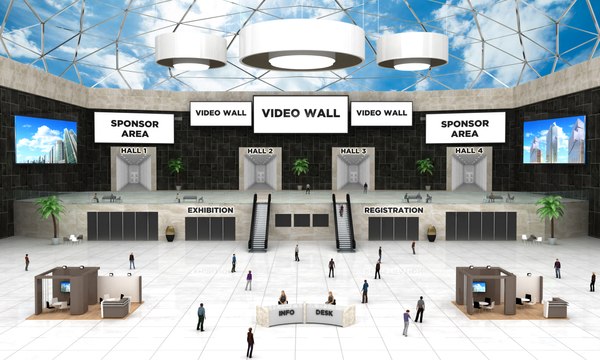 Auditorium virtual 3D model - TurboSquid 1632083