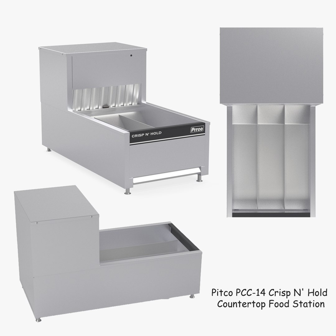 Pitco PCC14 Crisp N Hold Countertop Food Station 3D Model - TurboSquid ...