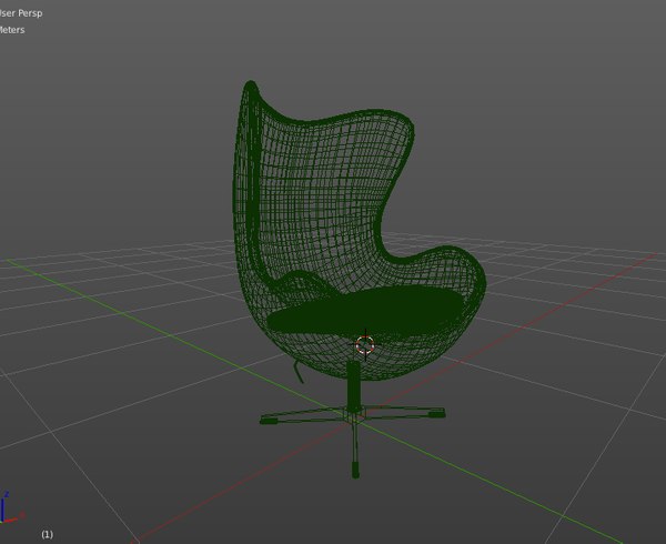 Egg chair fully editable 3D model | 1146693 | TurboSquid