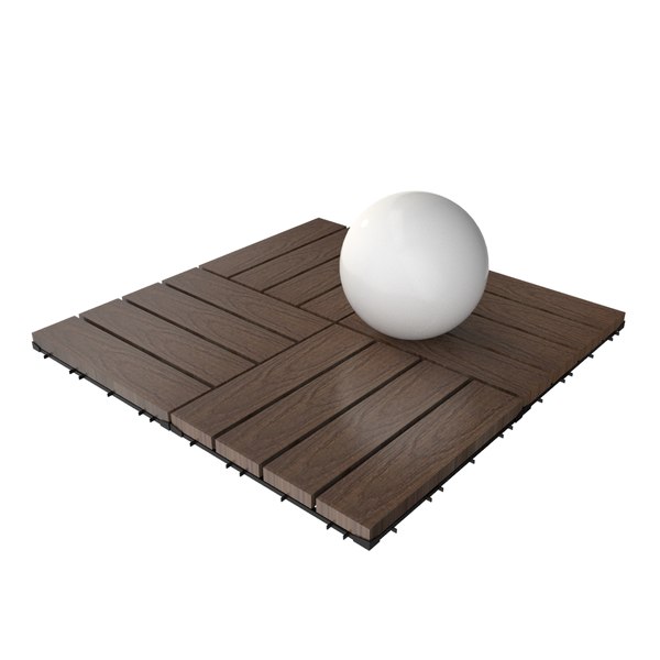 3d wooden deck tile v6