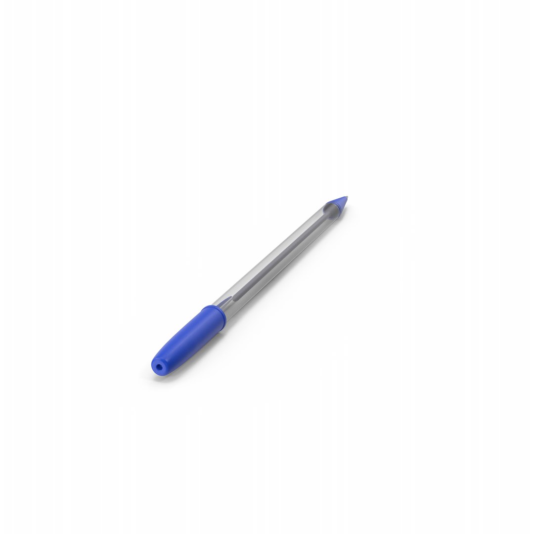 Ballpoint Blue Pen 3D Model - TurboSquid 2023610