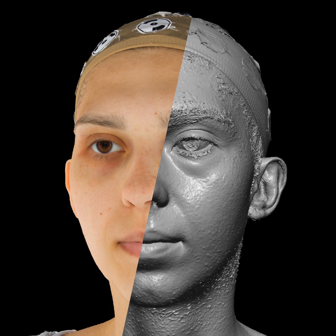 3D European Female 30s Head Scan 005 Model - TurboSquid 2045960