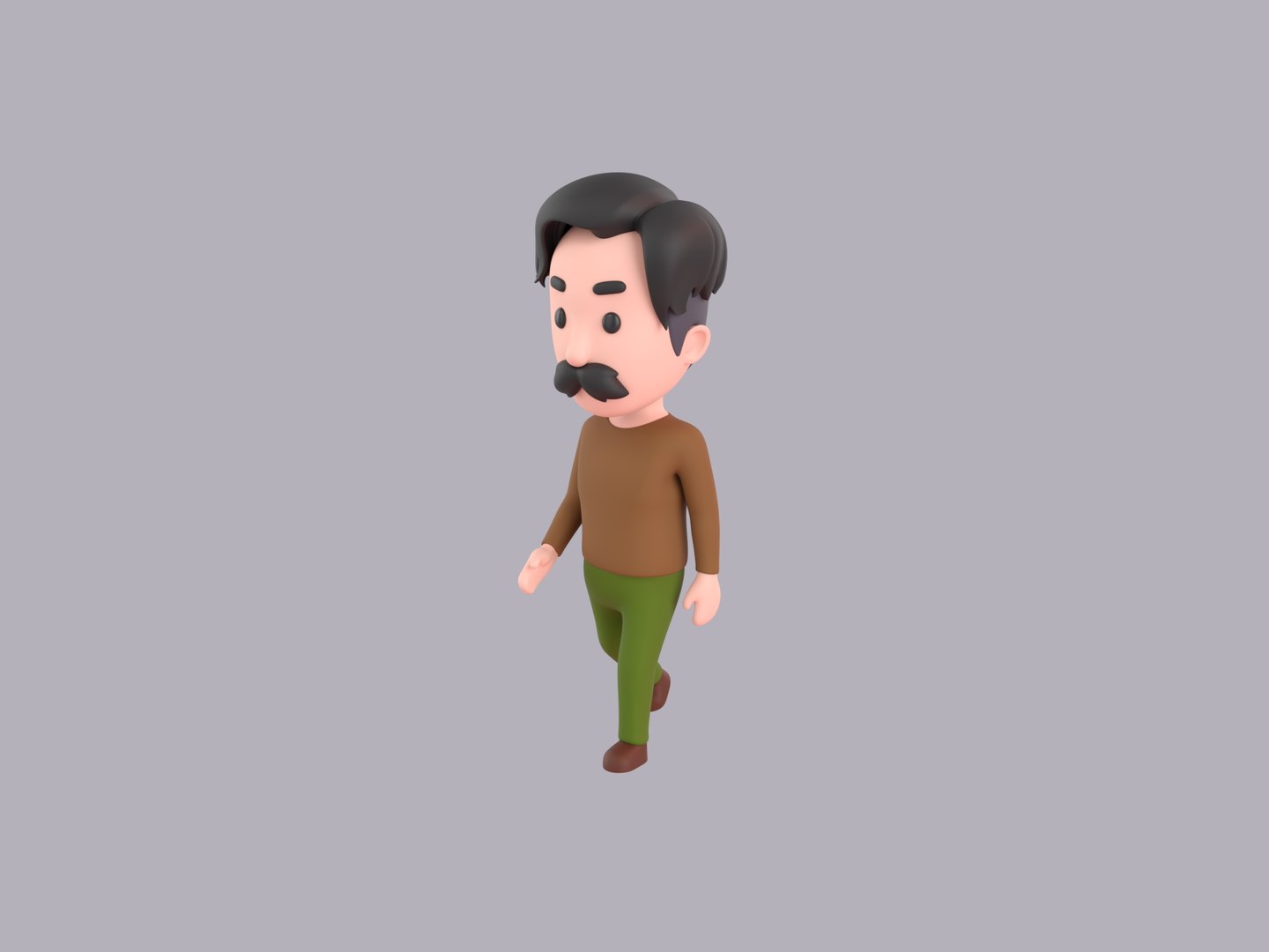 3D Cartoon Male Character Rigged 113 - TurboSquid 2384431