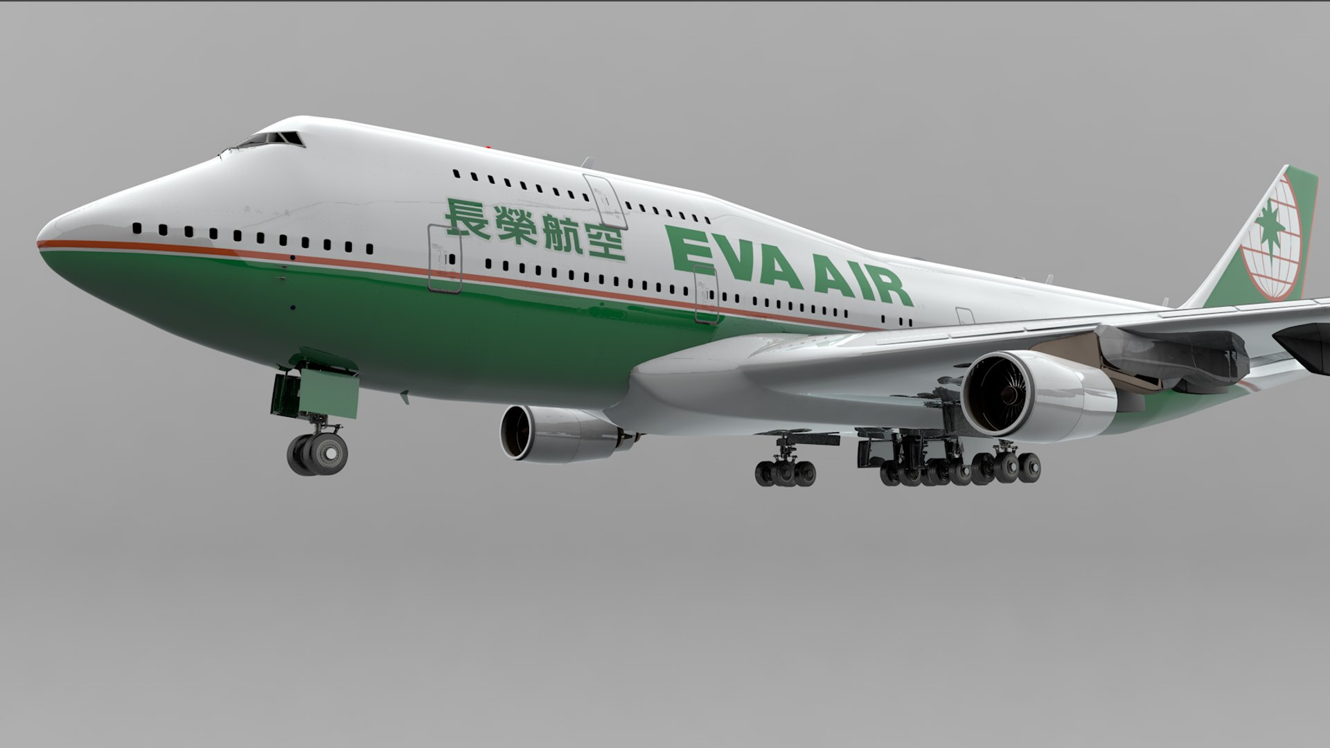 Boeing 747 Eva Air Model - TurboSquid 1605043
