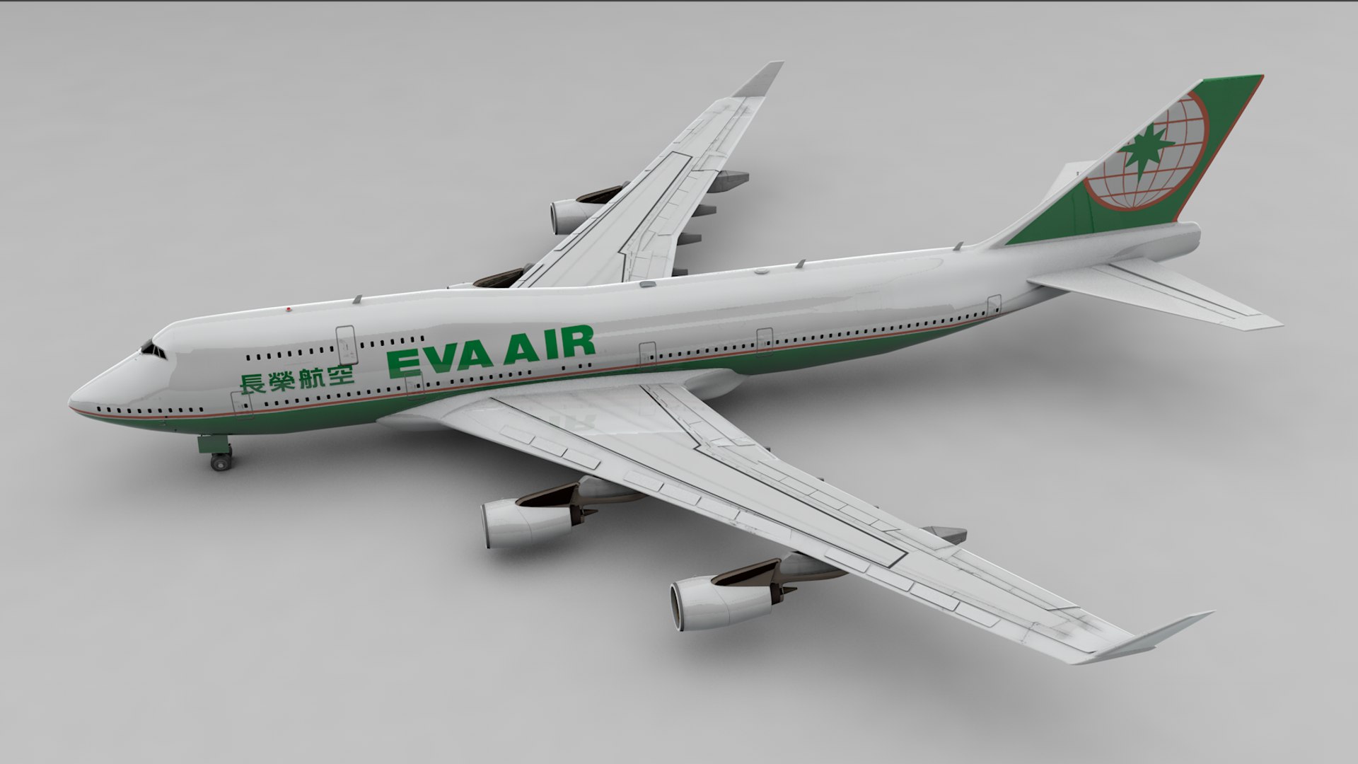 Boeing 747 Eva Air Model - TurboSquid 1605043
