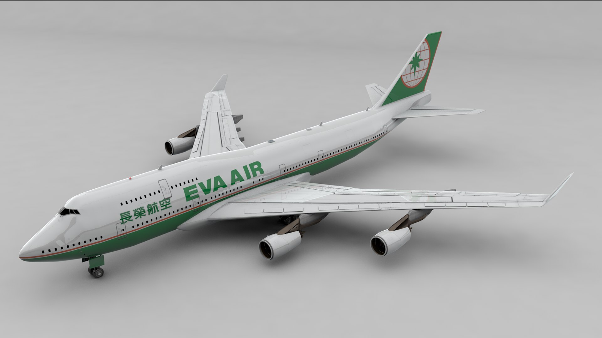 Boeing 747 Eva Air Model - TurboSquid 1605043