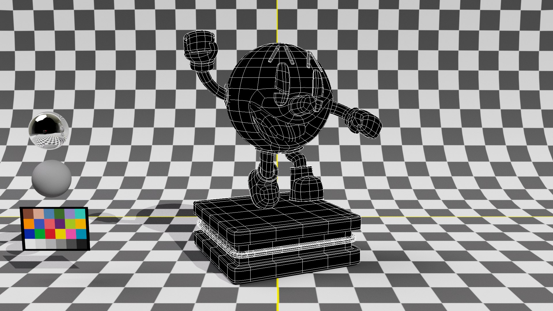 3D Pacman Figurine - TurboSquid 1547741