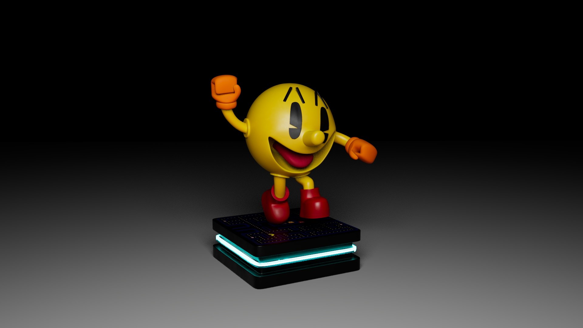 3D Pacman Figurine - TurboSquid 1547741