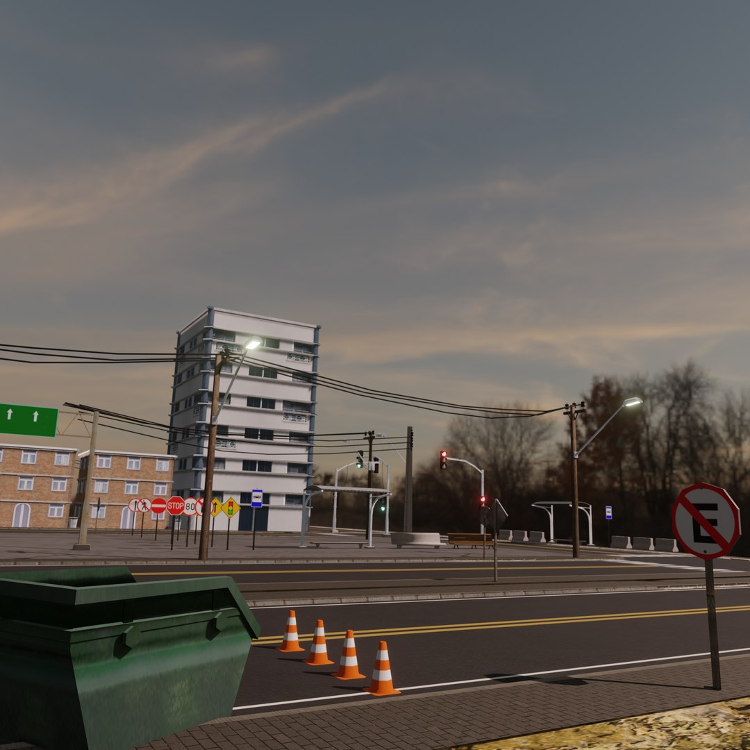 Modular Streets Model - TurboSquid 2196164