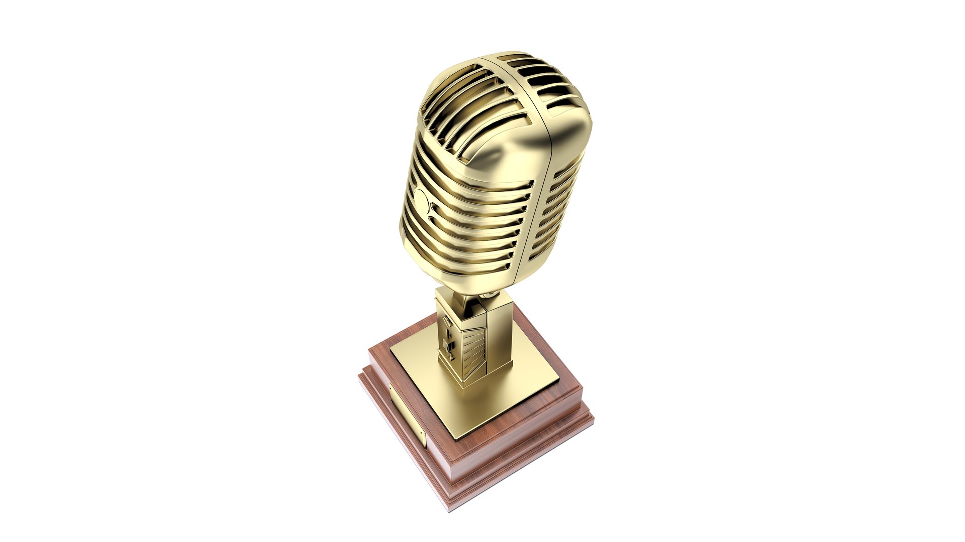 3D Mic Trophy Model - TurboSquid 2237573