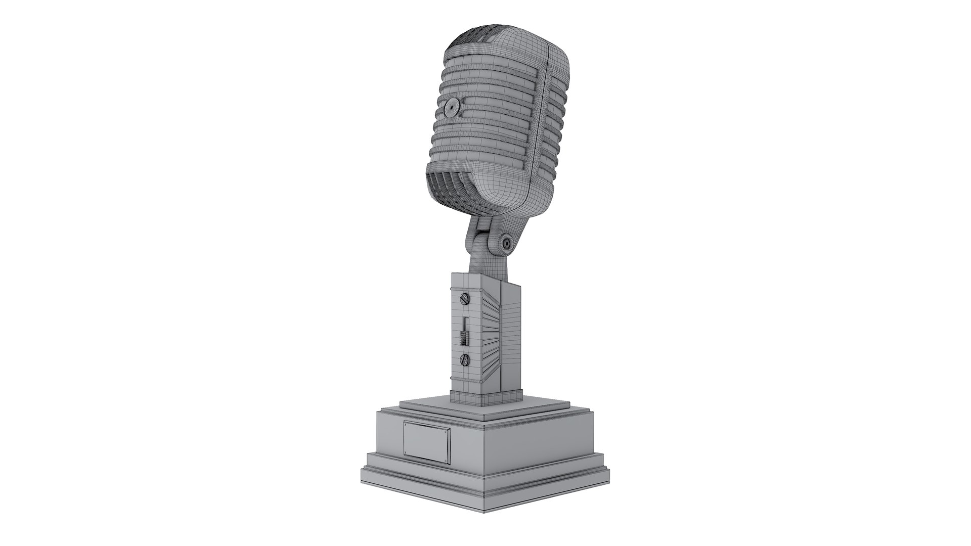 3D Mic Trophy Model - TurboSquid 2237573