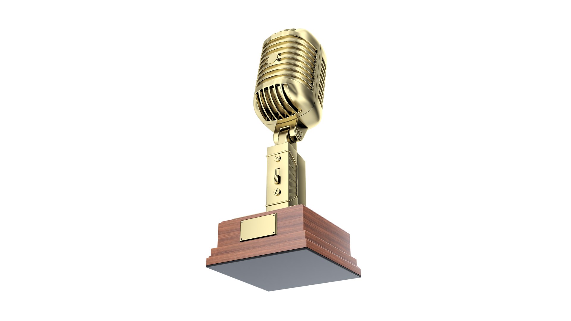 3D Mic Trophy Model - TurboSquid 2237573