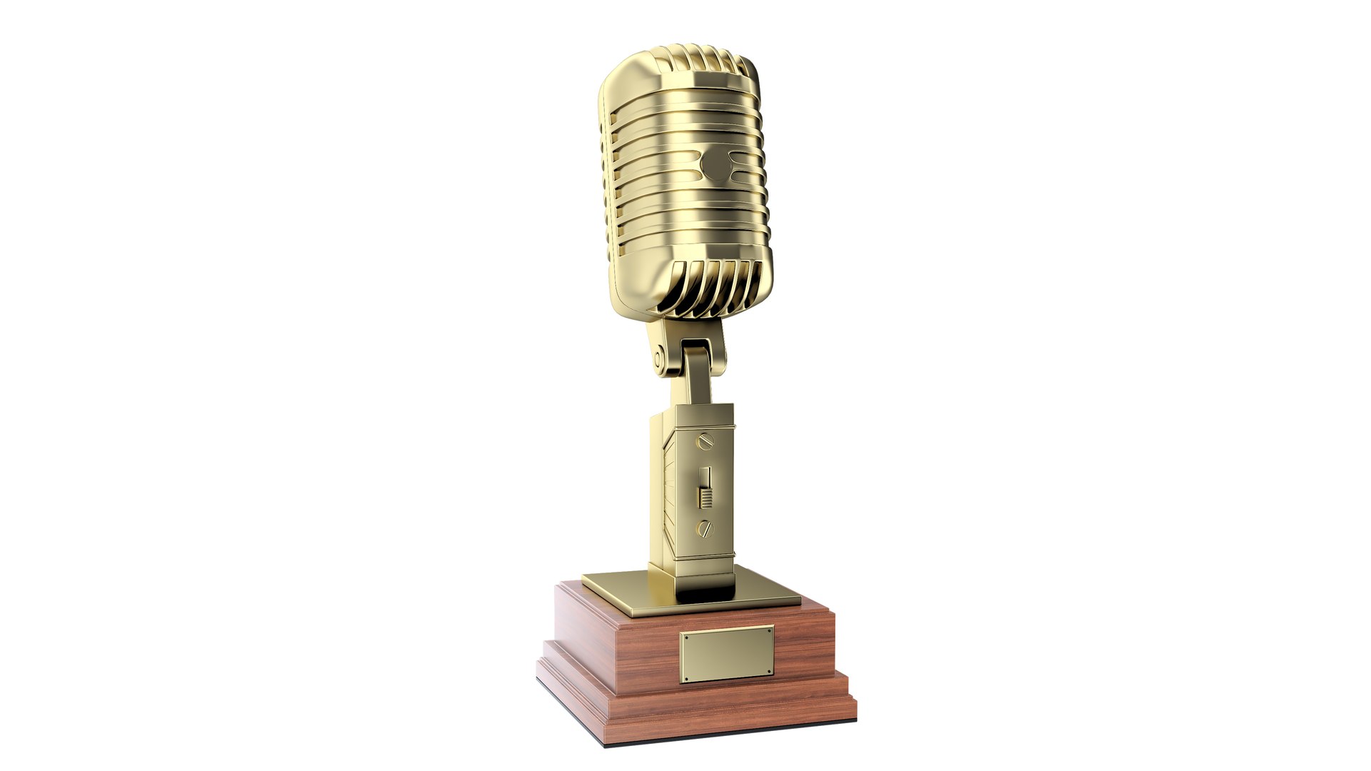 3D Mic Trophy Model - TurboSquid 2237573