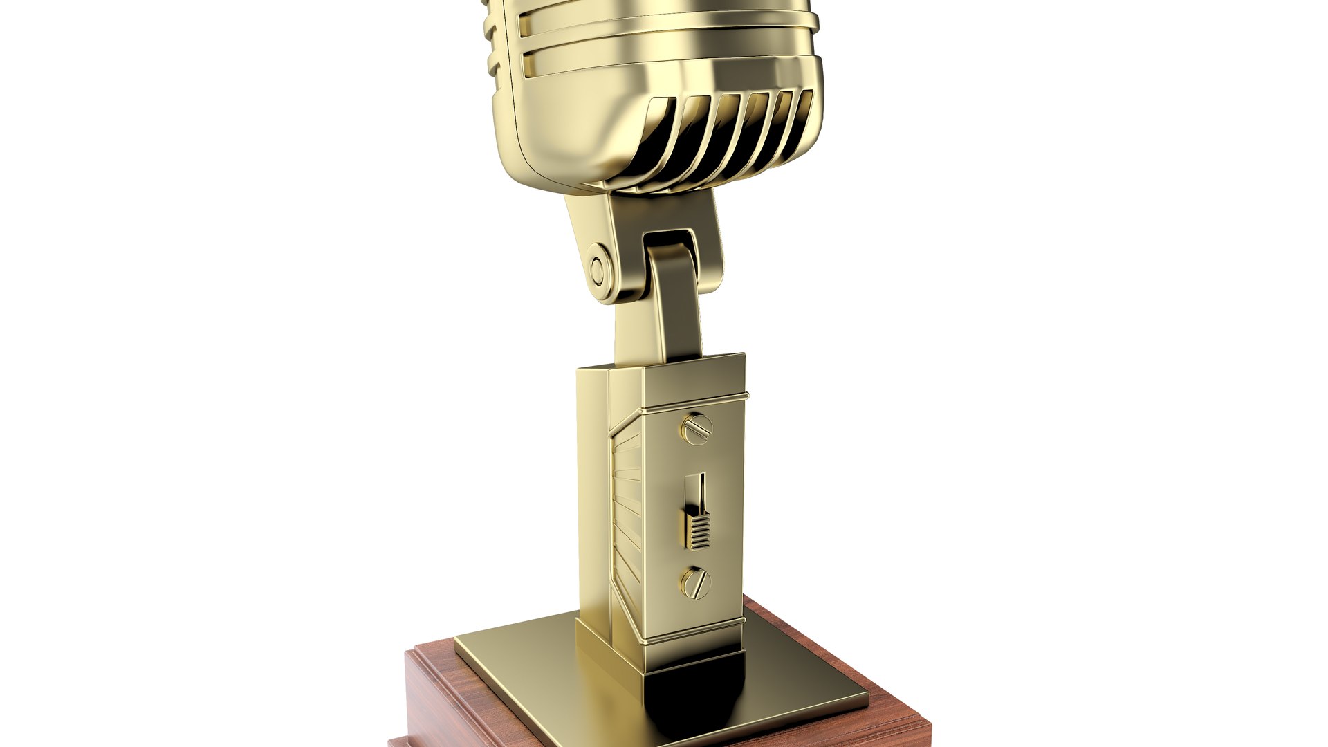 3D Mic Trophy Model - TurboSquid 2237573