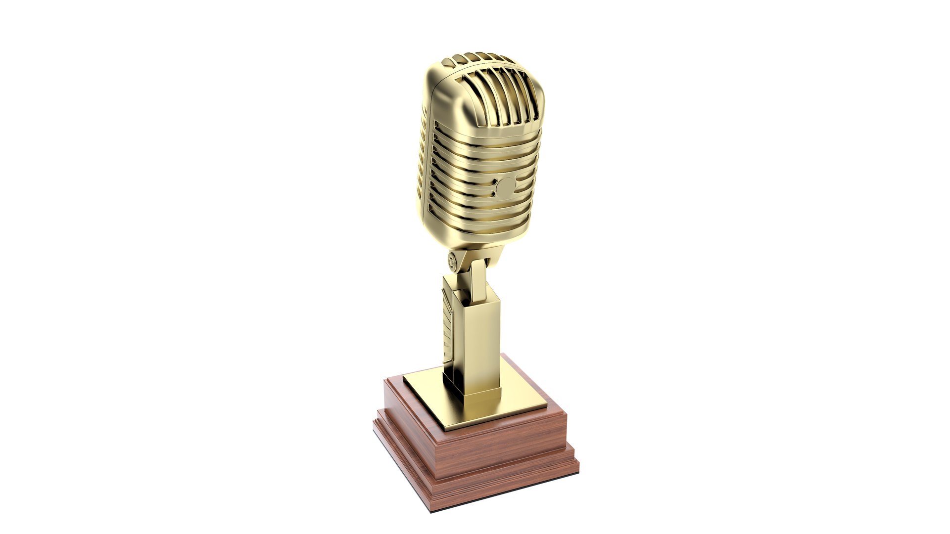 3D Mic Trophy Model - TurboSquid 2237573