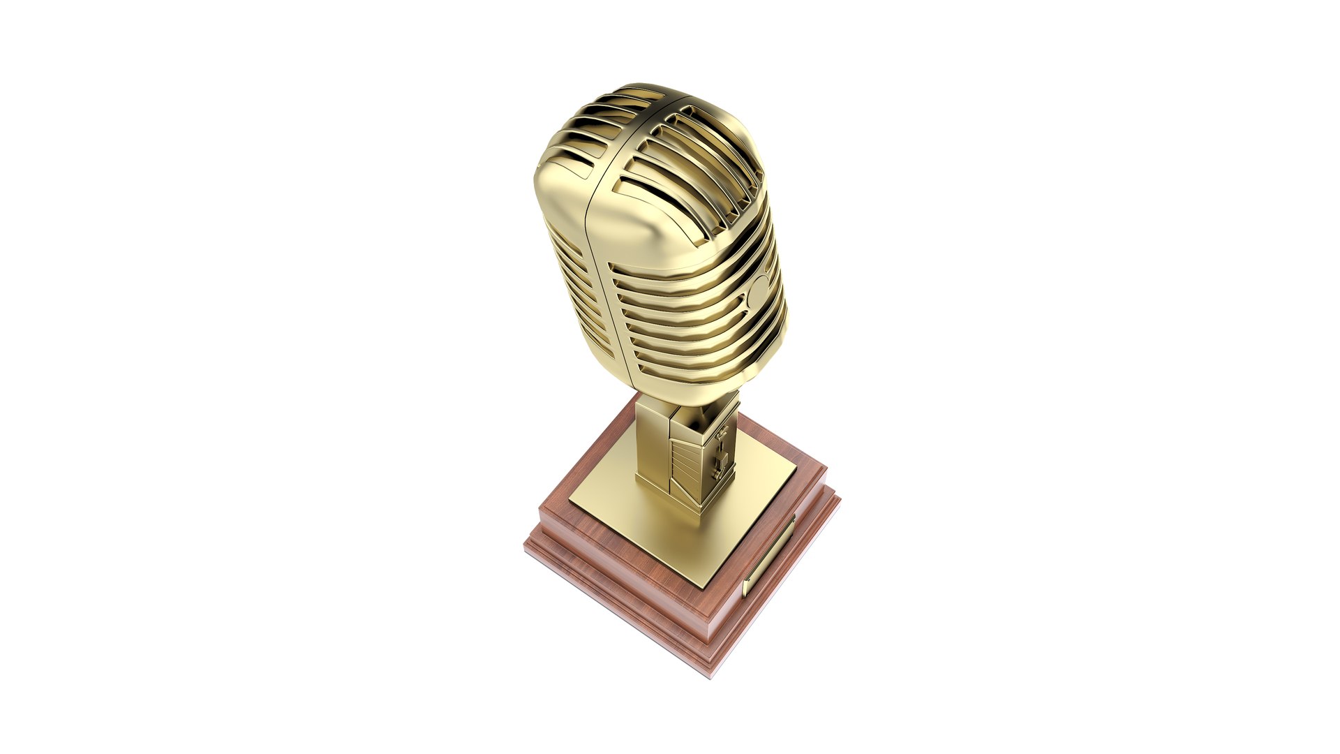 3D Mic Trophy Model - TurboSquid 2237573