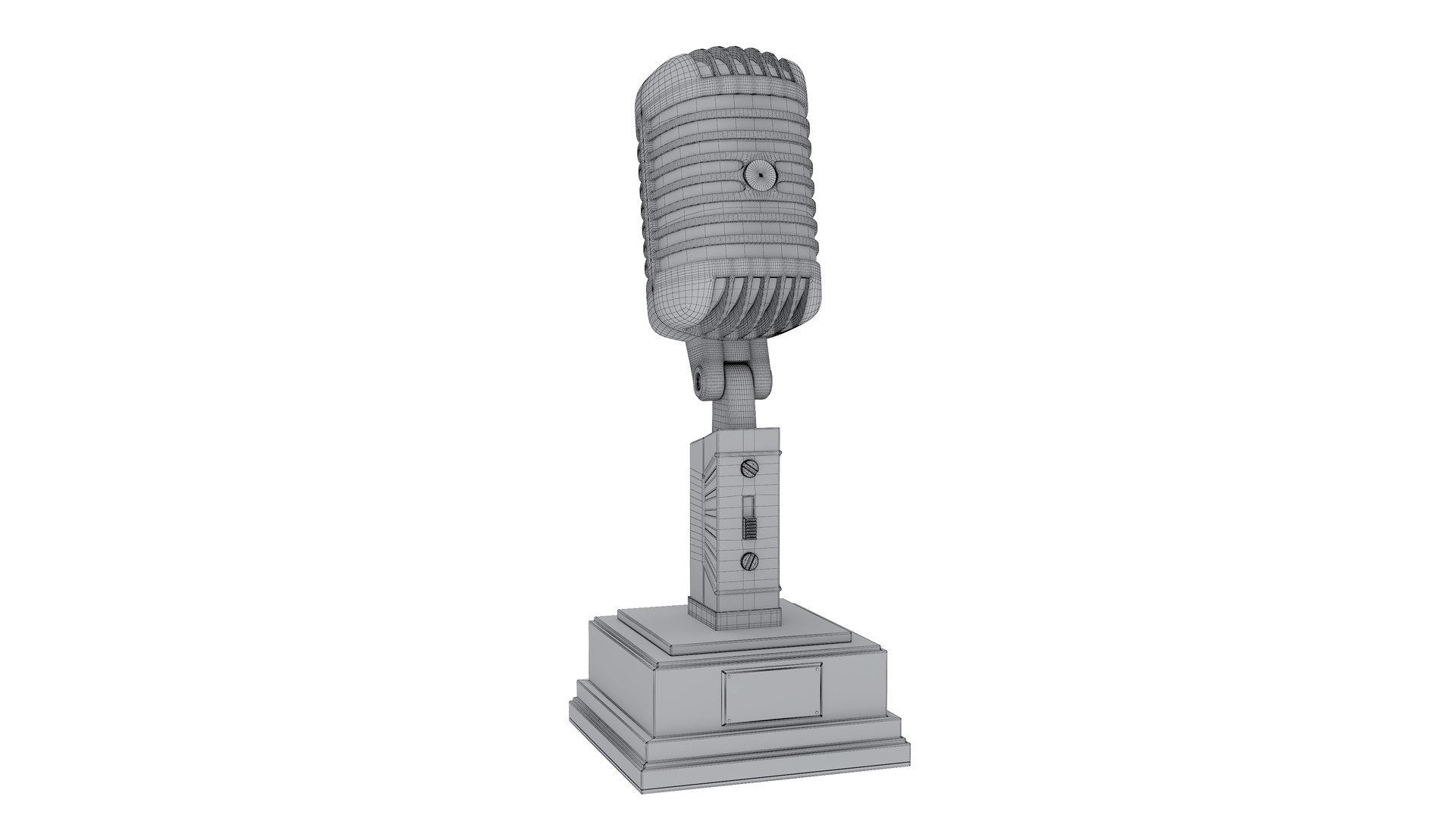 3D Mic Trophy Model - TurboSquid 2237573