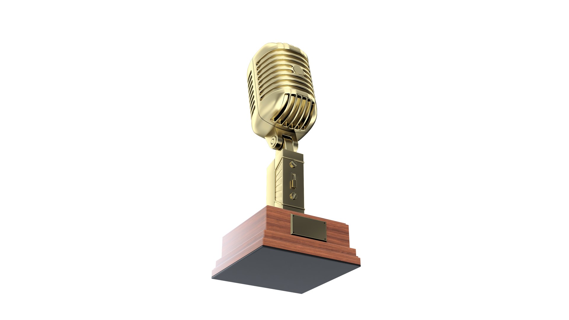 3D Mic Trophy Model - TurboSquid 2237573