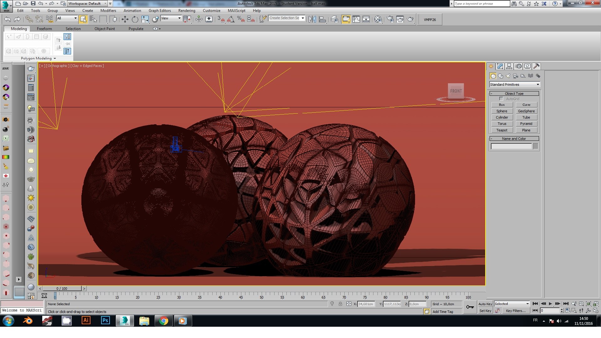 Free Balls Bool 3d Model