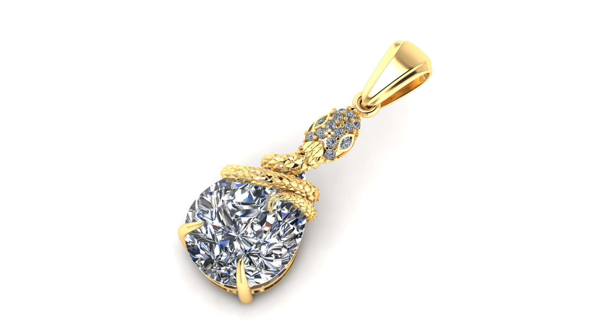 3D Snake Pear Pendant model - TurboSquid 2070674