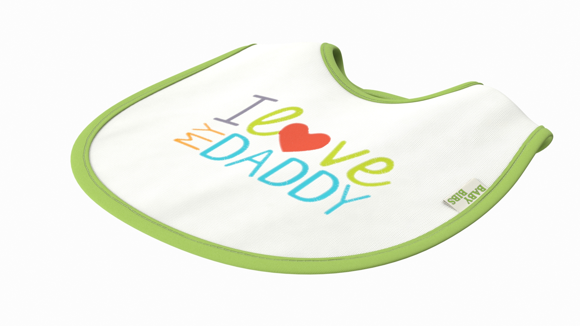 I Love My Daddy Baby Bib Model - TurboSquid 2113269