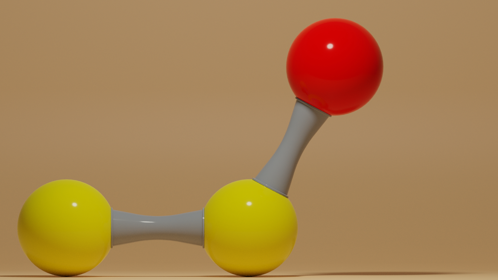 Disulfur Monoxide Molecule S2O model - TurboSquid 1722134
