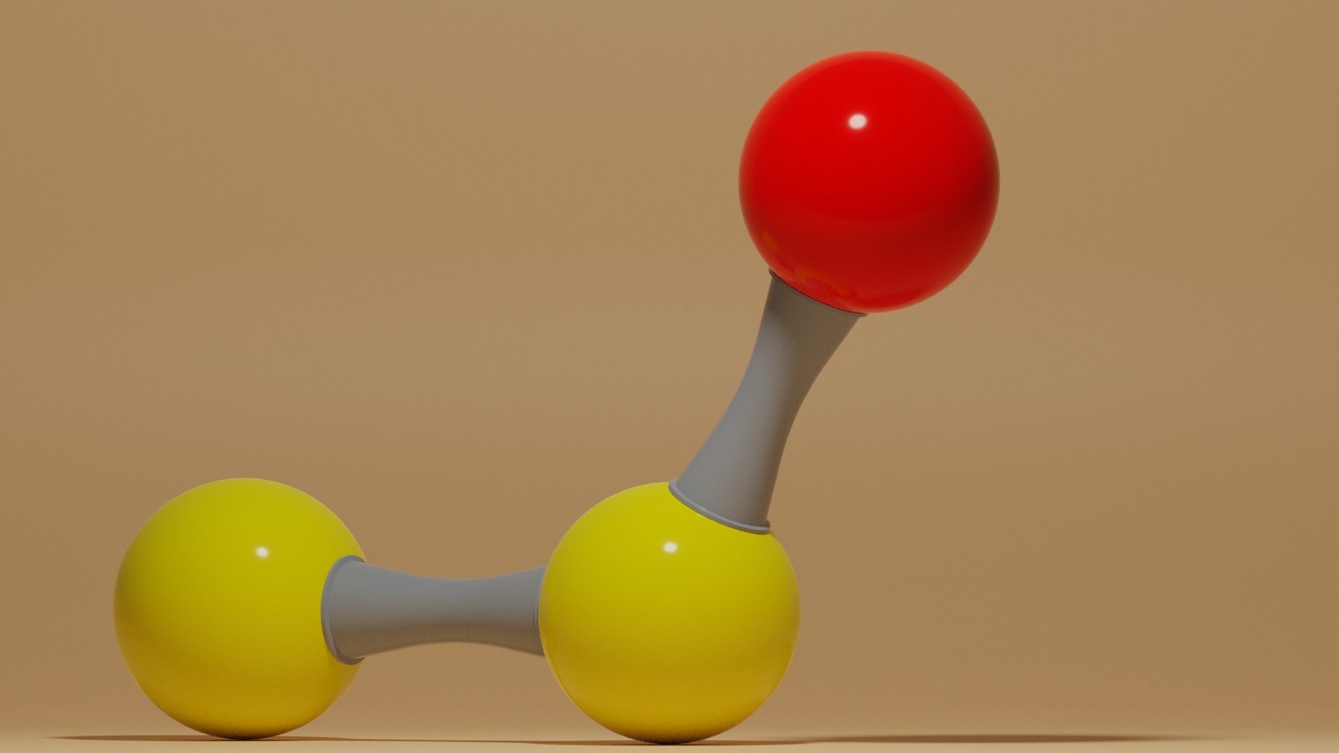 Disulfur Monoxide Molecule S2O model - TurboSquid 1722134