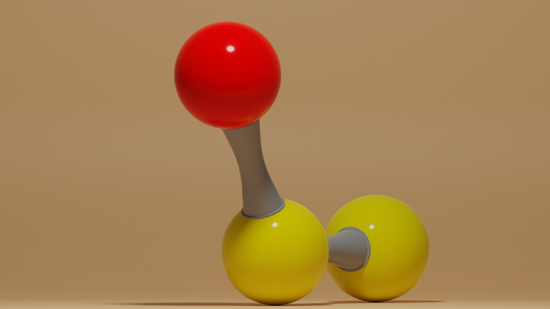 Disulfur Monoxide Molecule S2O model - TurboSquid 1722134