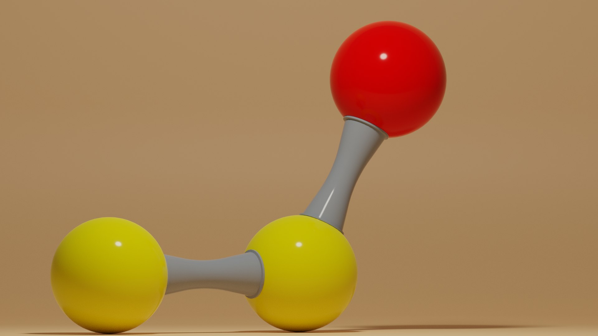 Disulfur Monoxide Molecule S2O model - TurboSquid 1722134