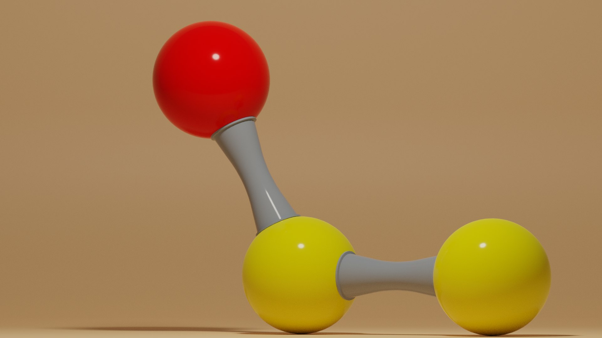 Disulfur Monoxide Molecule S2O model - TurboSquid 1722134