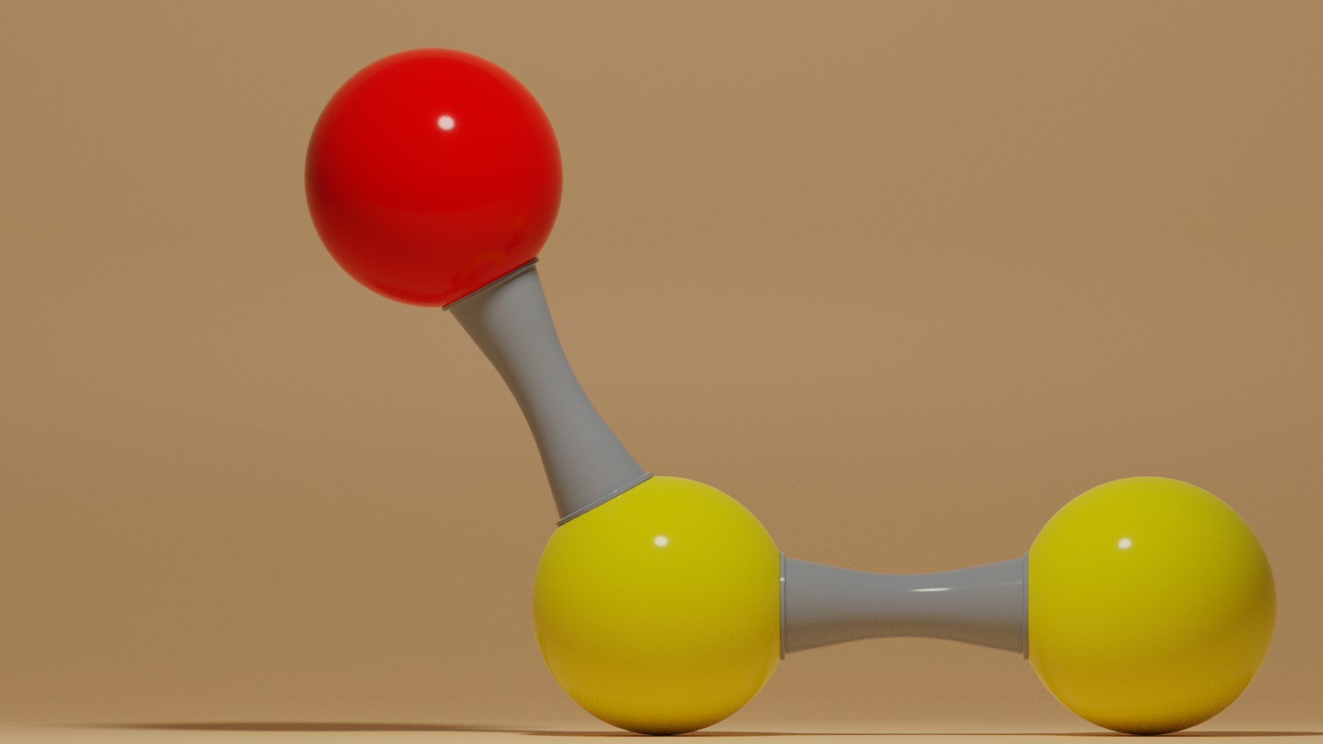 Disulfur Monoxide Molecule S2O model - TurboSquid 1722134
