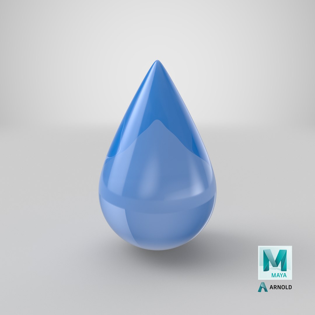 3D water drop model - TurboSquid 1672612