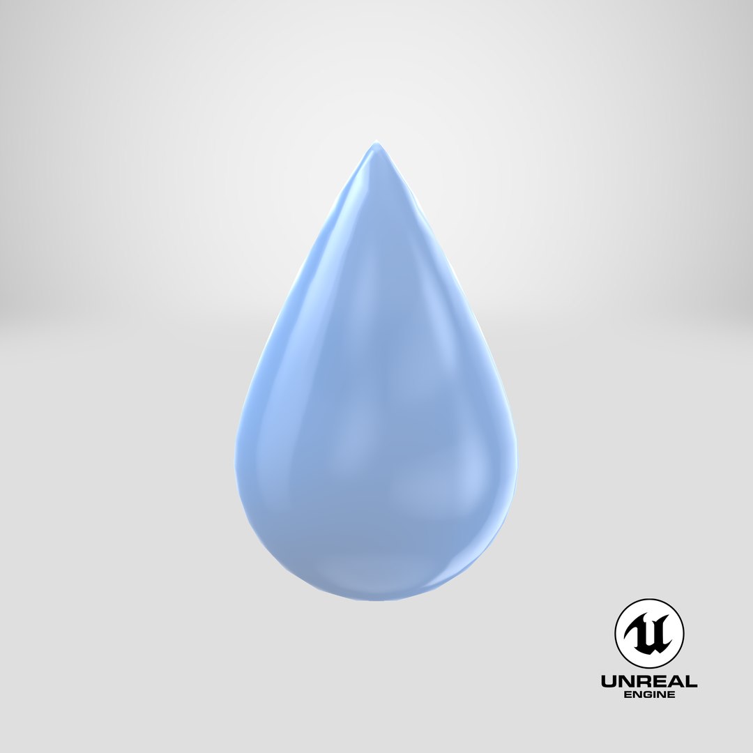 3D Water Drop Model - TurboSquid 1672612
