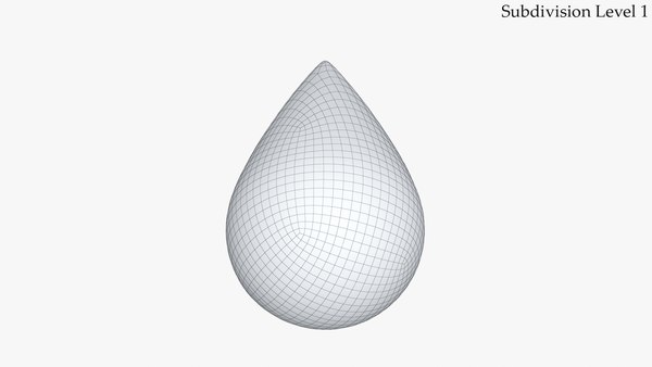 3D water drop model - TurboSquid 1672612