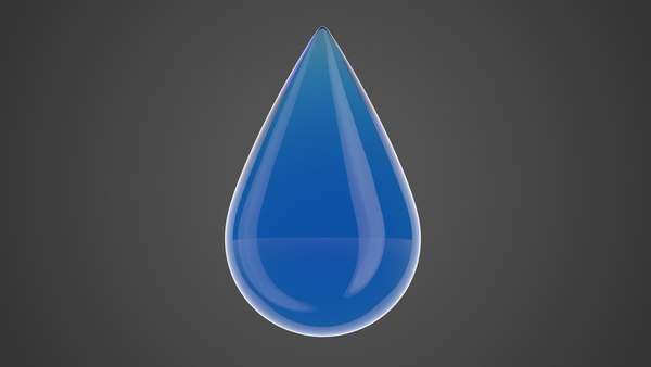 3D water drop model - TurboSquid 1672612