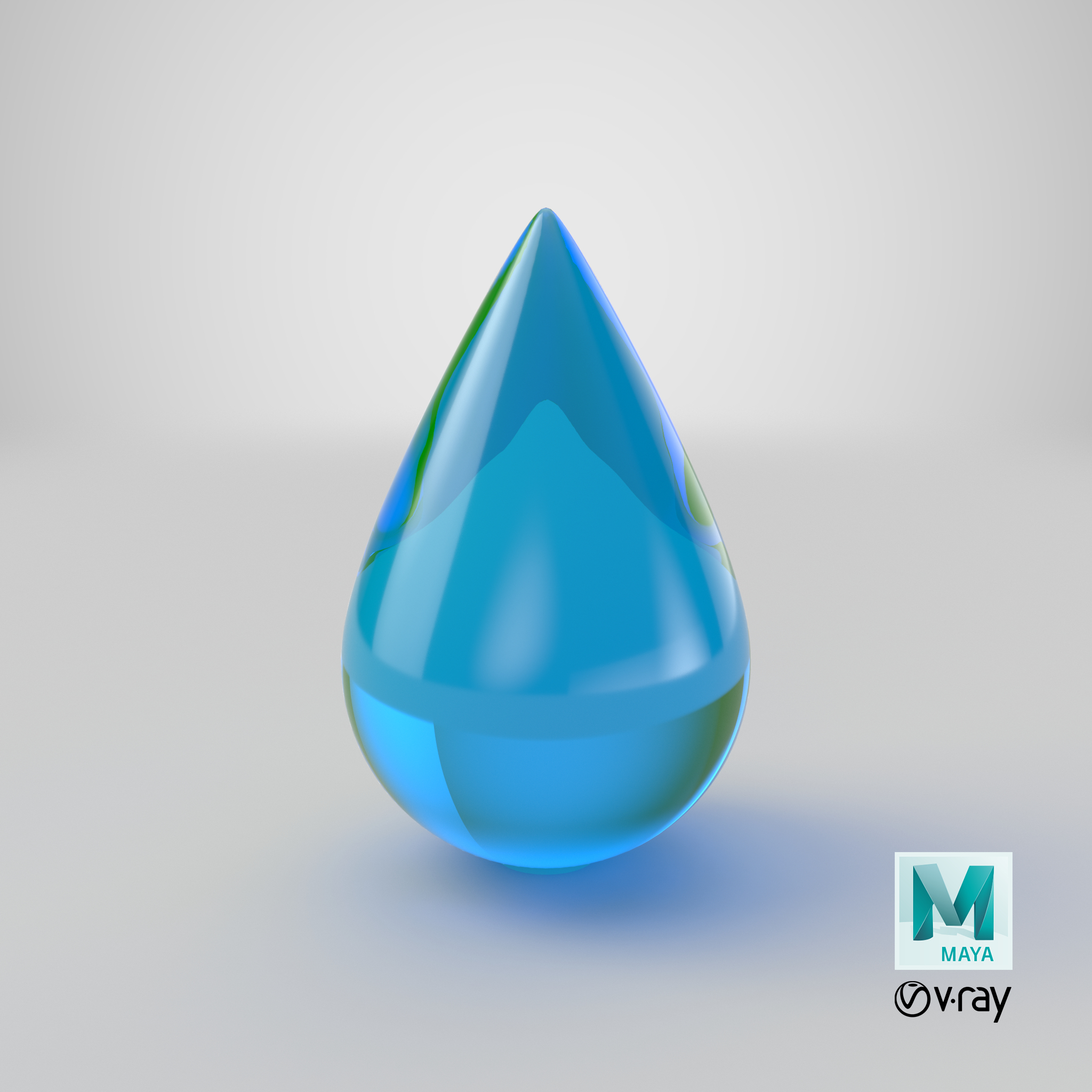 3D water drop model - TurboSquid 1672612