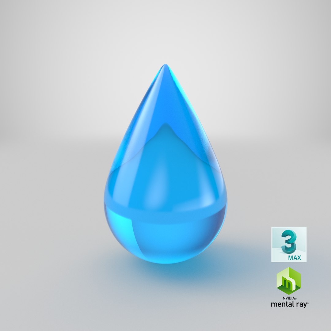 3D Water Drop Model - TurboSquid 1672612