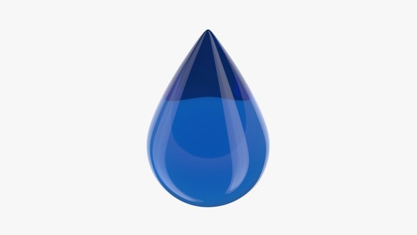 3D water drop model - TurboSquid 1672612