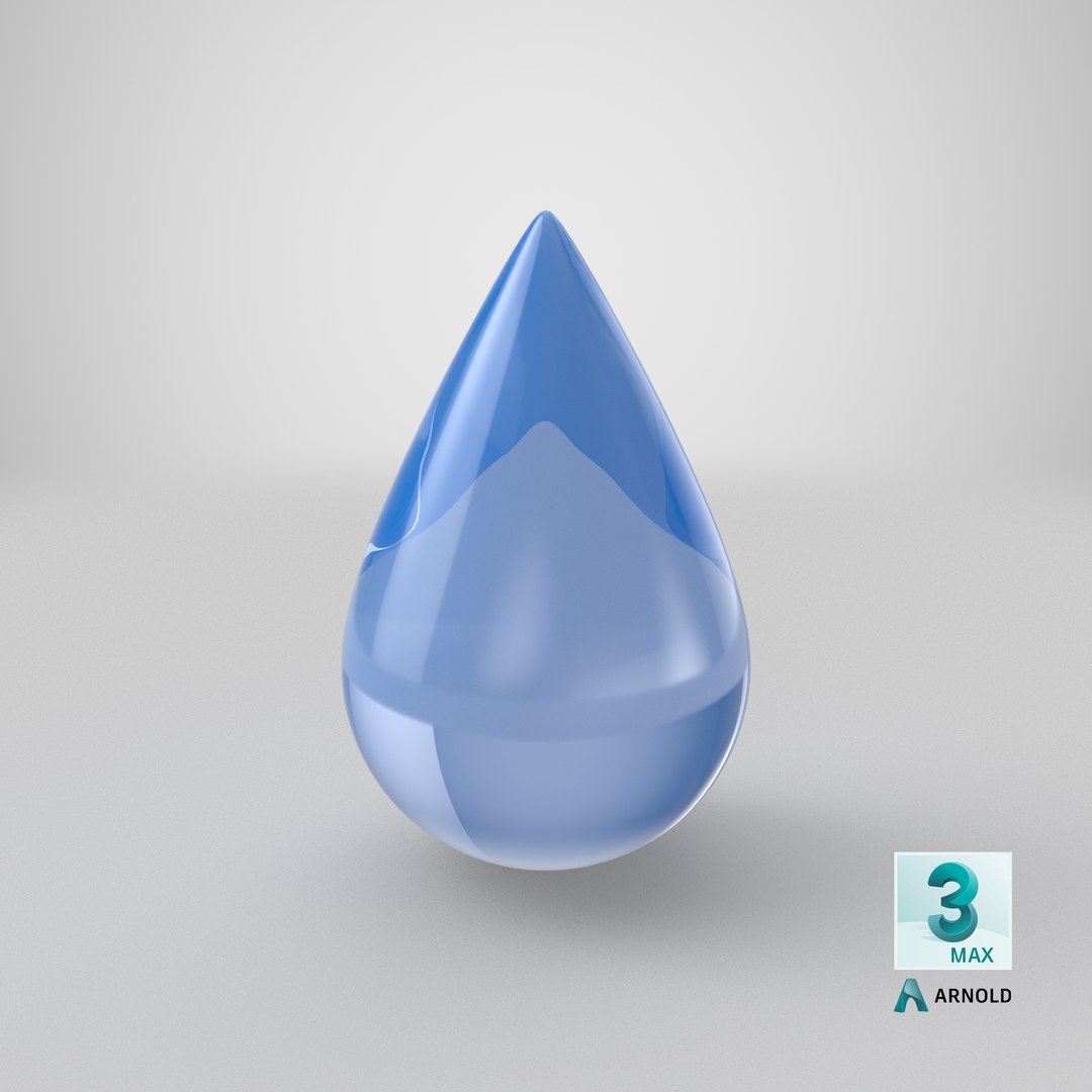 3D Water Drop Model - TurboSquid 1672612