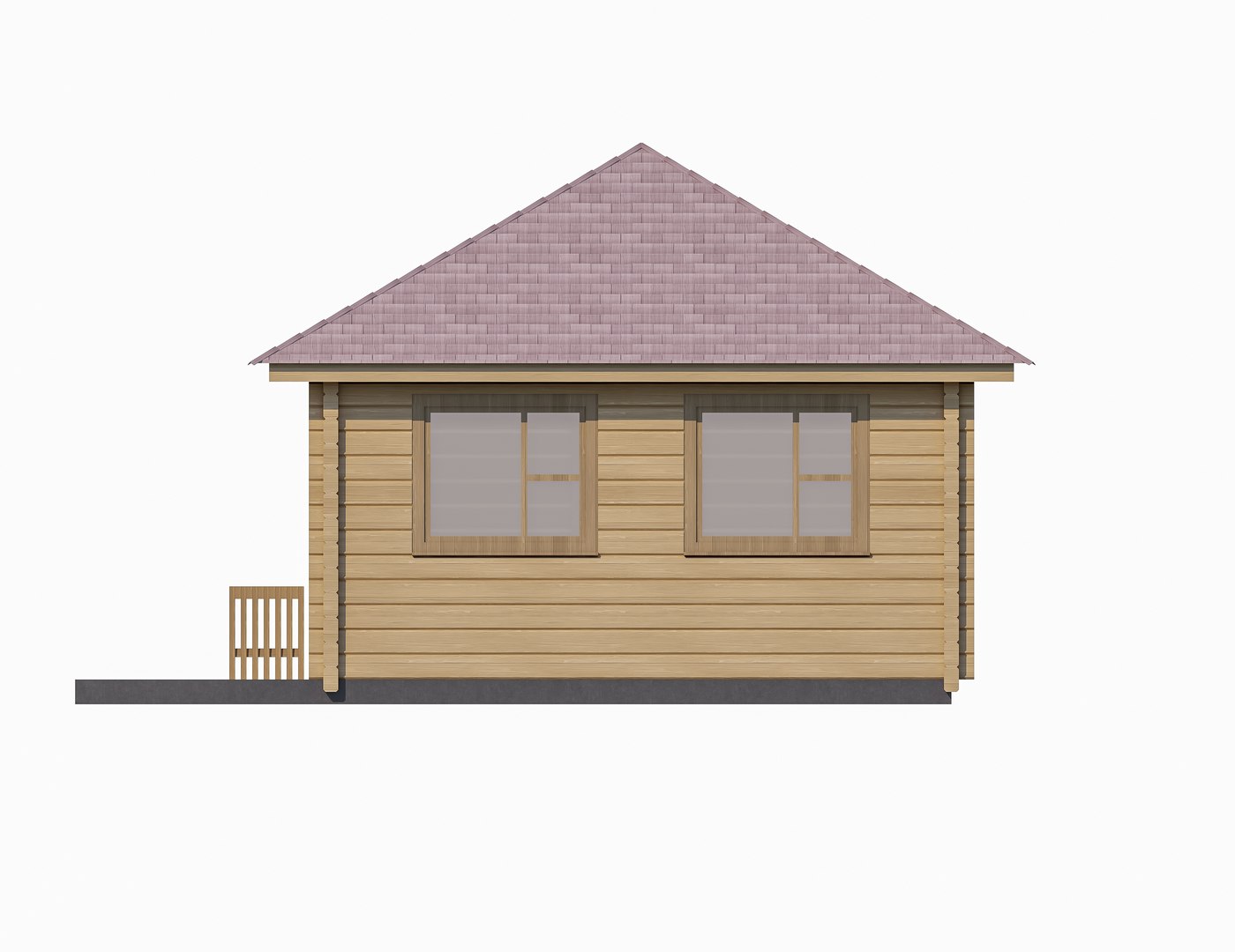 Wood Cottage 2 3D Model - TurboSquid 2212896