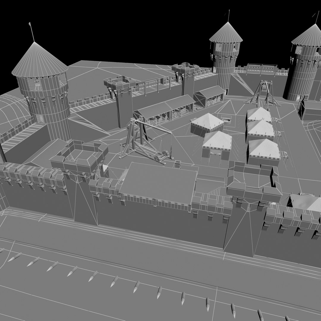 medieval castle model