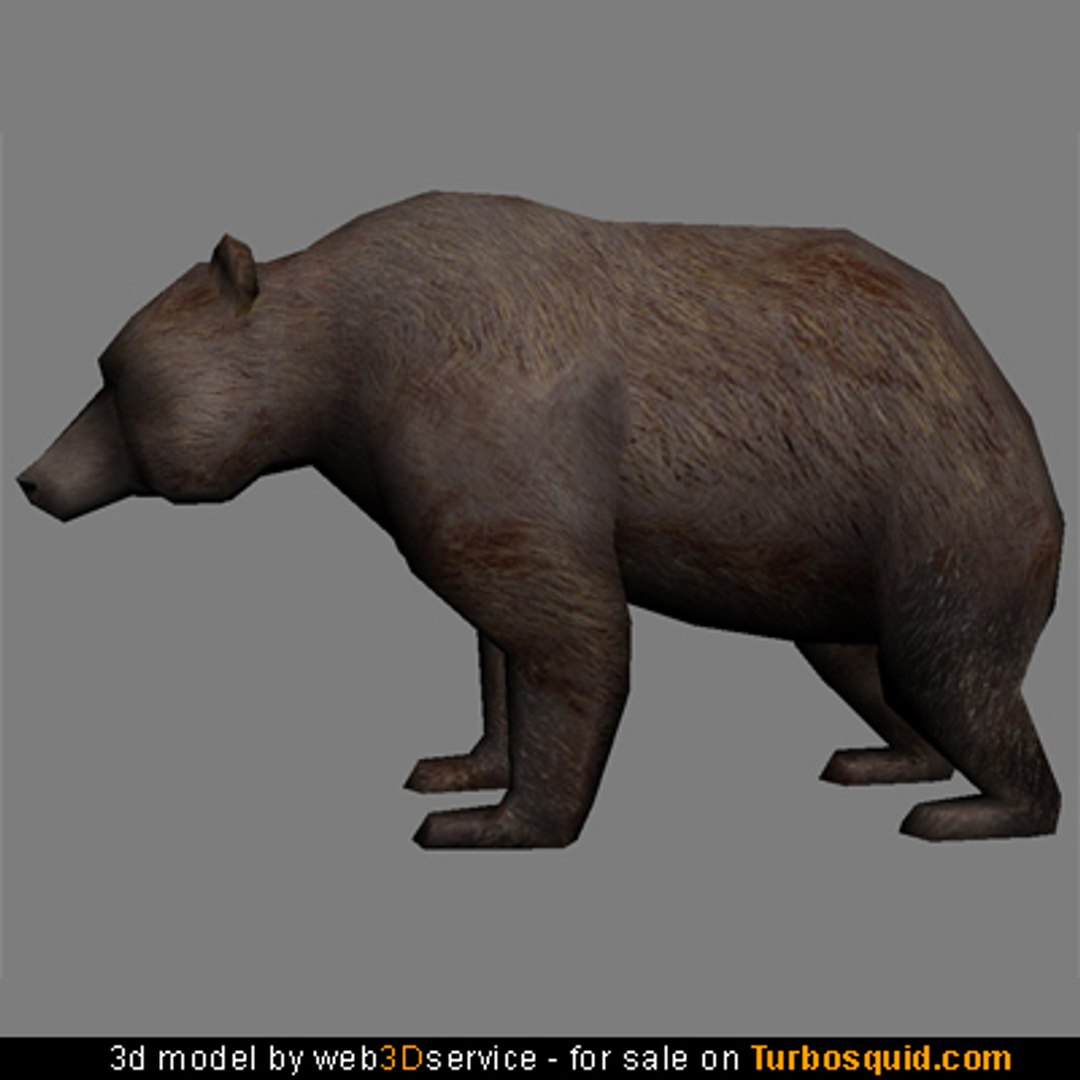 3d 3ds Bear 814 Triangles